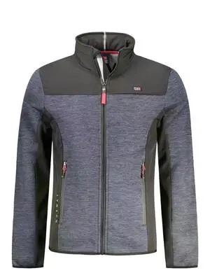 NORWAY 1963 Panelled Marl-texture Jacket - Blue
