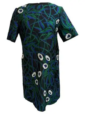Marni Printed Shift Dress - Blue