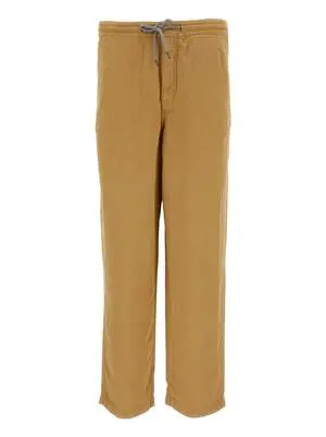 Paul Smith Drawstring Linen-blend Trousers - Beige
