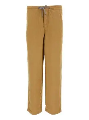 Paul Smith Drawstring Linen-blend Trousers - Beige