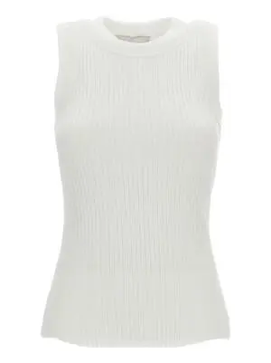 Sportmax Tione Ribbed Tank Top - White