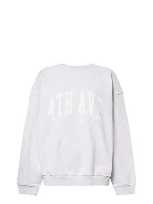 4TH & RECKLESS Avenue Oversized Cotton-jersey Sweatshirt - Light Grey