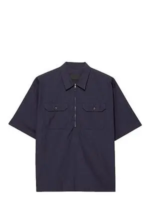 Prada Short-sleeve Cotton Shirt - Blue