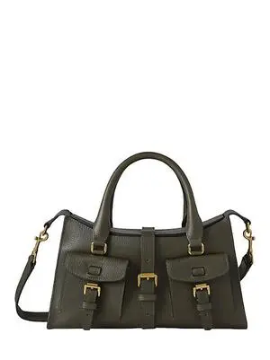 Mulberry Small Roxanne Leather Top-handle Bag - Juniper Green