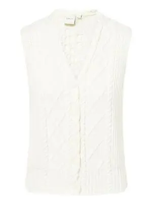 Varley Tatyana Cable Knit Vest - Egret