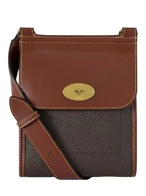 Mulberry Small Grained-leather Messenger Bag - Mole-cognac