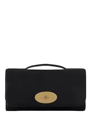 Mulberry Lily Leather Clutch - Black