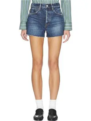 Moussy Vintage Savoy Denim Shorts - Blue