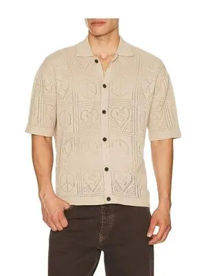 ALLSAINTS Arktx Short Sleeve Cardigan - Brown