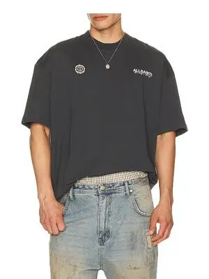 ALLSAINTS Emblem Crew Tee In . Also - Black