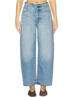 PISTOLA Tate Crop High Rise Bowed Wide Leg Jeans - Blue