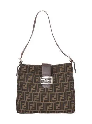 FWRD RENEW Fendi Zucca Shoulder Bag - Brown