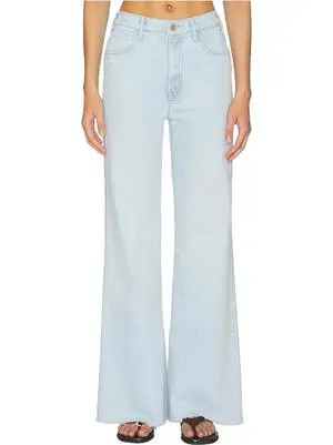 MOTHER The Hustler Roller Skimp Fray Jeans - Blue