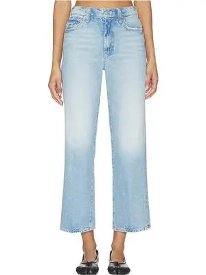 MOTHER The Rambler Zip Flood Jeans - Blue