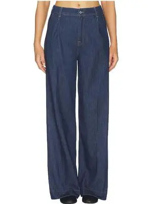 7 For All Mankind Pleated Trouser Jeans - Blue