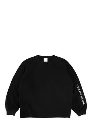 Gosha Rubchinskiy Logo-print Long-sleeve T-shirt - Black