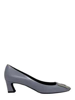 ROGER VIVIER Trompette Buckle Pumps - Grey