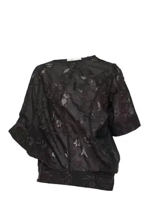 CAROLINE HU Embroidered Inverted Shirt