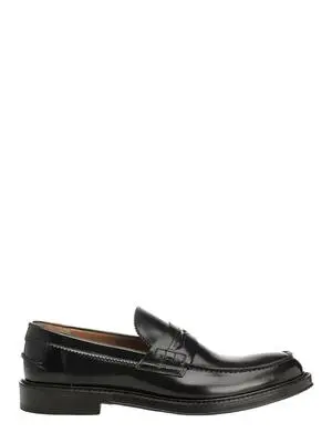 CORVARI Brushed-leather Loafers - Black