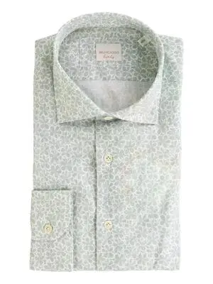 BRANCACCIO Floral-print Long-sleeve Shirt - Green