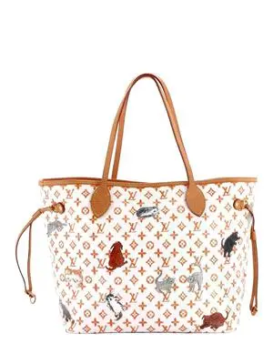 LOUIS VUITTON Neverfull NM Limited Edition Grace Coddington Catogram Canvas MM Multicolour
