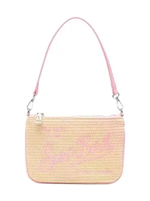 MC2 SAINT BARTH Parisienne Woven Clutch Bag - Neutrals