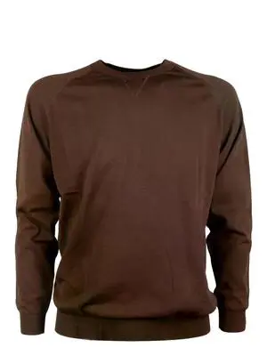 PEOPLE OF SHIBUYA Raglan-sleeve Sweater - Brown