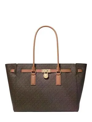 Michael Kors Large Logo Tote Bag - Brown
