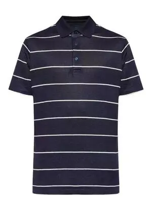Paul & Shark Striped Short-sleeve Polo Shirt - Blue