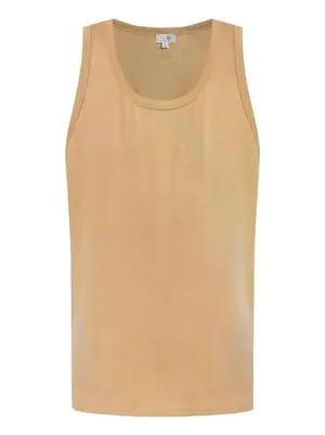 MAISON MARGIELA Logo Patch Tank Top - Neutrals