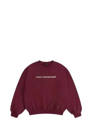 Gosha Rubchinskiy Logo-print Oversized Sweater - Red