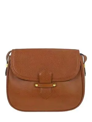 Saint Laurent 1990-2000s Grained Shoulder Bag - Brown