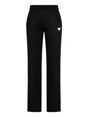 Guess Striped Track Pants With Logo Detail - Black