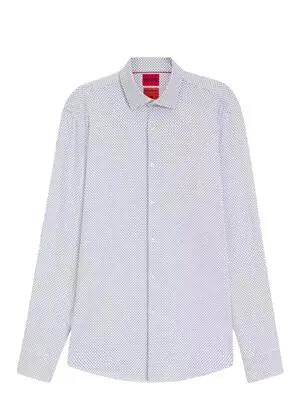 Hugo Patterned Shirt - White