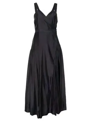 BLUGIRL Lace-trim Wrap Dress - Black