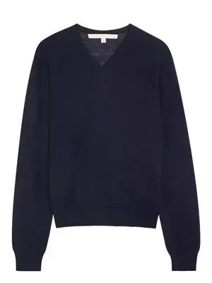 RÙADH Oscar V-neck Fine-knit Sweater - Blue