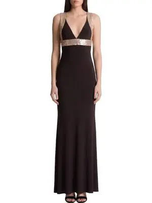 Alberta Ferretti Maxi Dress - Brown