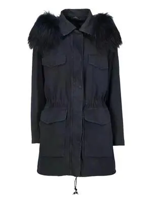 Mr & Mrs Italy Hooded Coat - Black