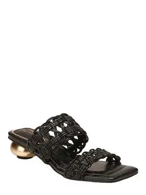 CIRCUS NY BY SAM EDELMAN Clover Woven Strap Sandal - Black