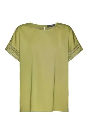 ELENA MIRÒ Lace-trim Top - Green