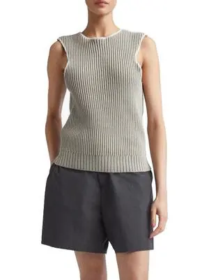 MAISON MARGIELA Deconstructed Sleeveless Sweater - Grey