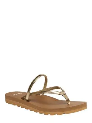 Sanuk Yoga Strappy Sandal Champagne