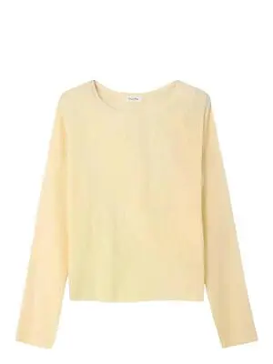 American Vintage Liu Fine-Knit Sweater Yellow