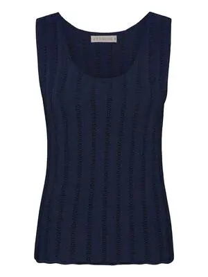 GROBUND Aase Knit Top - Blue