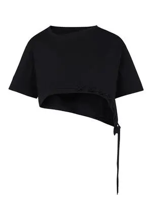 PCFG Crop String T-shirt - Black