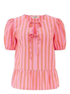 SUGARHILL BRIGHTON Thora Tropical Crush Stripe Top