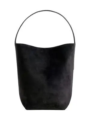 YU MEI Teresa Calf Suede Bucket Bag - Black