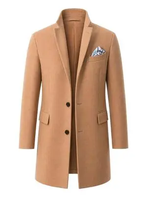 KOY CLOTHING Wool And Cashmere Overcoat - Beige