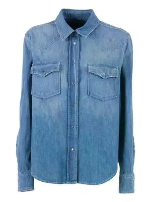 DONDUP Patch Pocket Shirt - Blue
