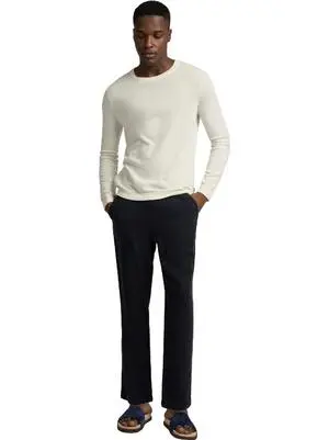 Onia Crewneck Cashmere Sweater - Egret